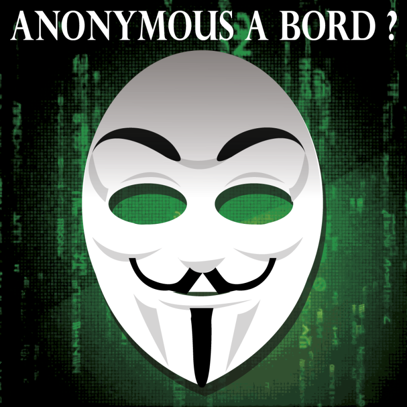 Sticker Anonymous : Sticker, impression en couleurs quadri sur adhésif ...
